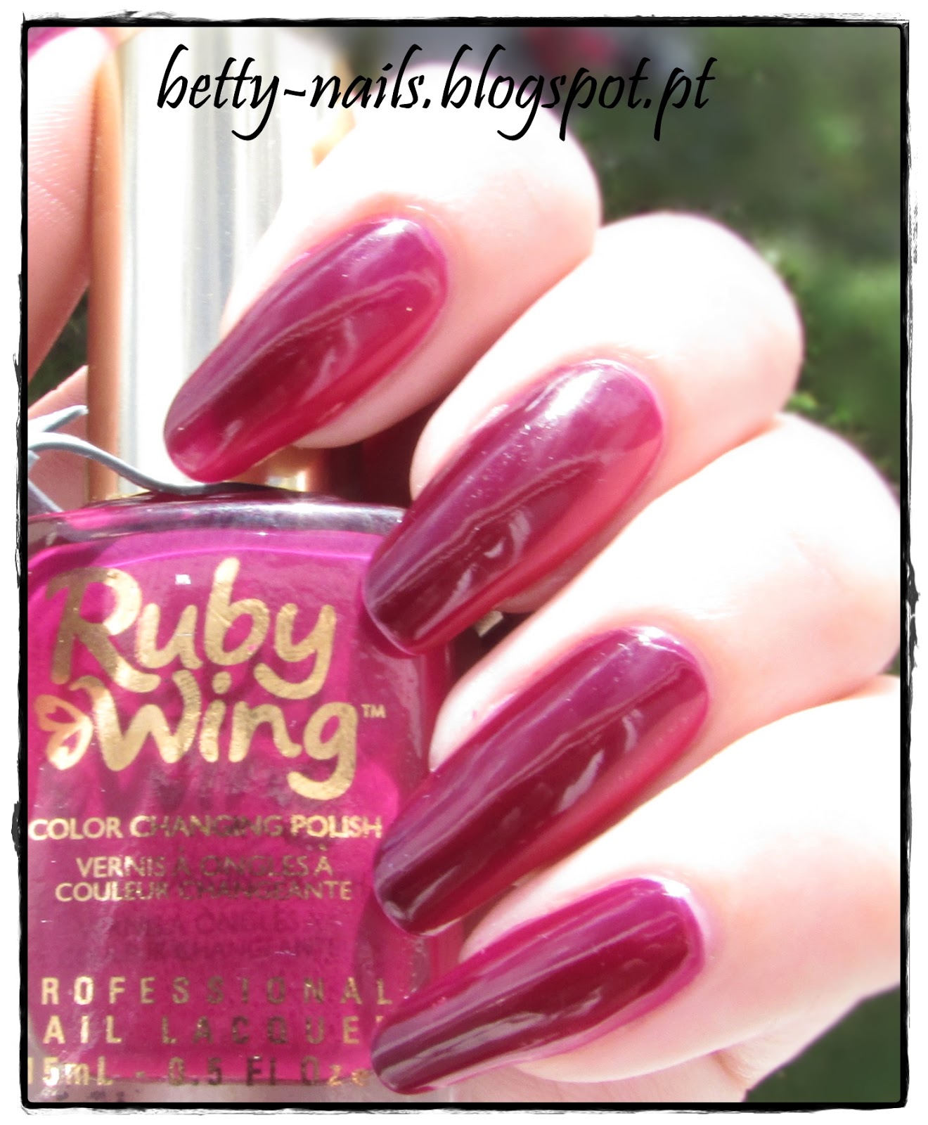 Betty Nails: Ruby Wings - POPPY - Photochromatic Color Changing Polish