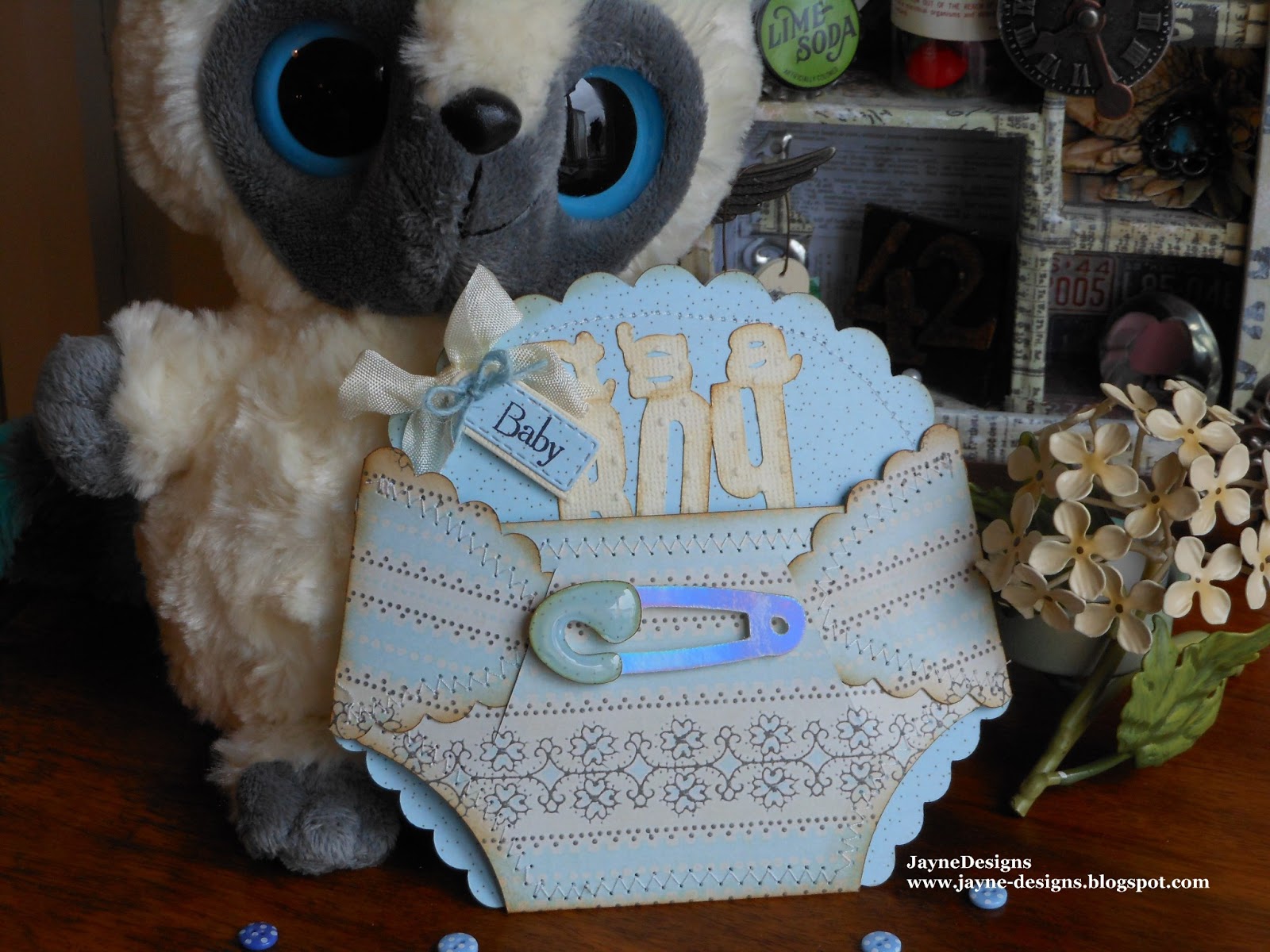 JayneDesigns: Nappy Card and Exciting News!!
