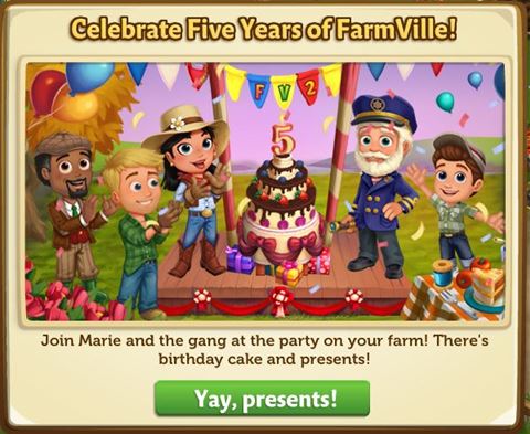 Farmville 2 Celebrate Five Years of FarmVille | FarmVille 2 Info
