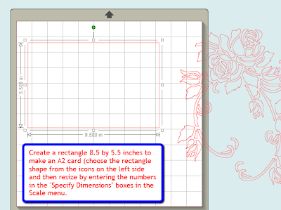 Capadia Designs: Rose Stencil Card Step by Step