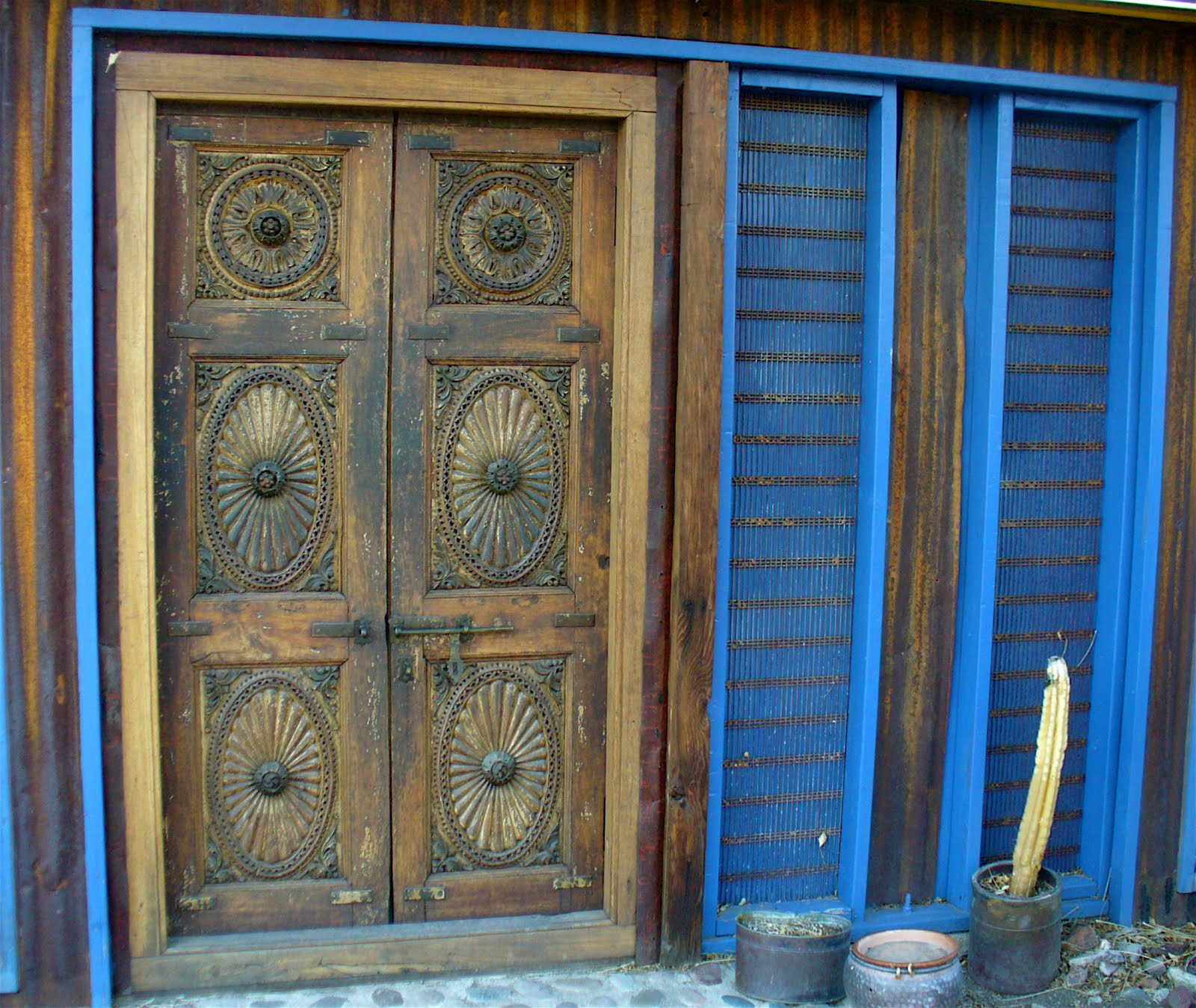 Alt. Build Blog: Carved Wood And Formed Metal Doors