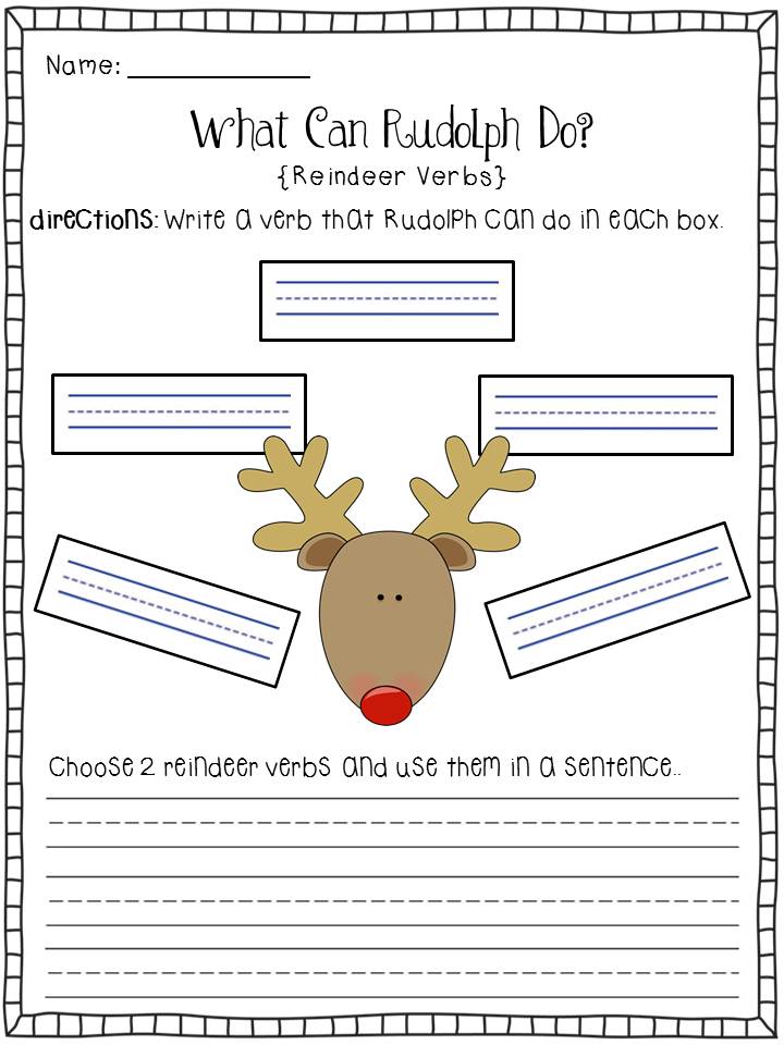 For the Love of First Grade: Rudolph with Your Nose SO Bright!