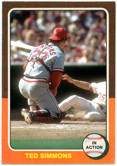 WHEN TOPPS HAD (BASE)BALLS!: 1975 IN-ACTION: TED SIMMONS
