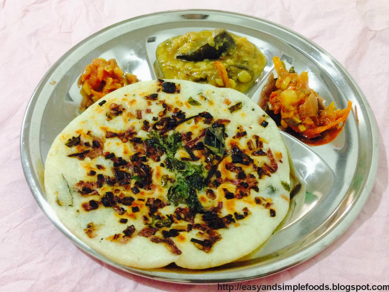 easy and simple foods: Onion Oothappam