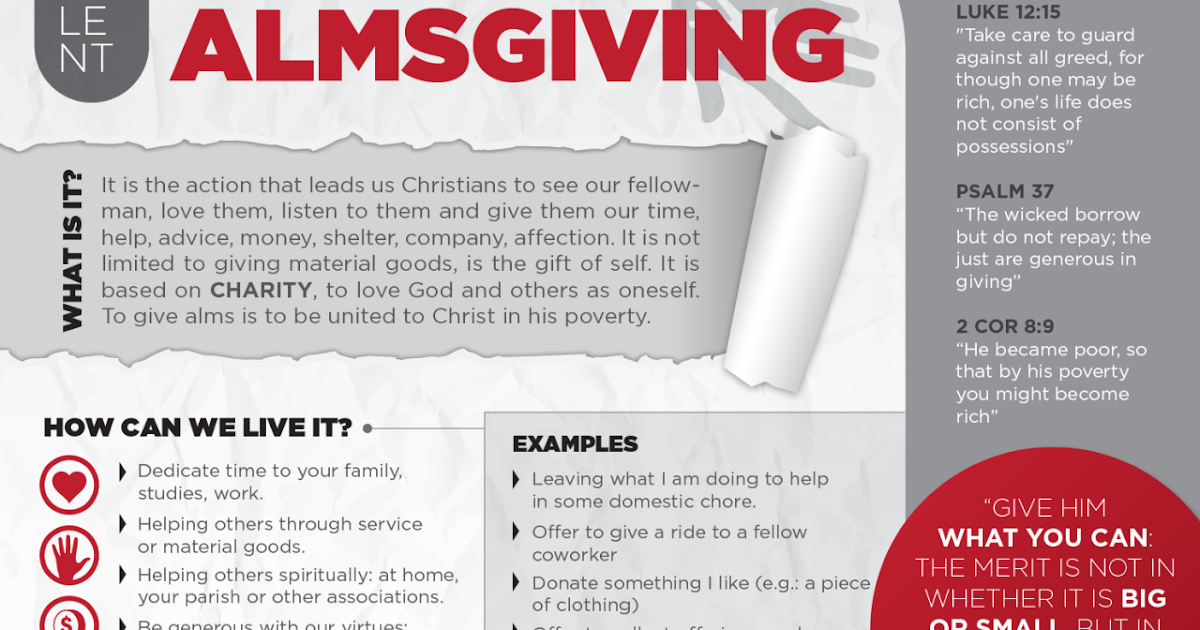 The 3 Pillars of Lent: Almsgiving - Go to Mary