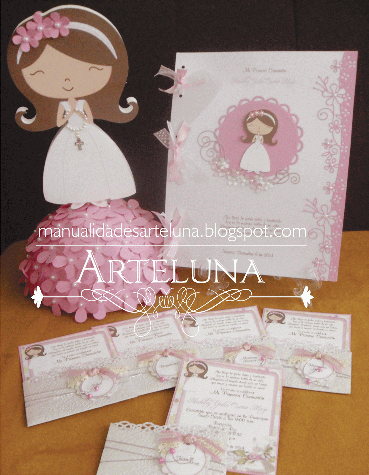 ARTE LUNA: PRIMERA COMUNION NIÑA