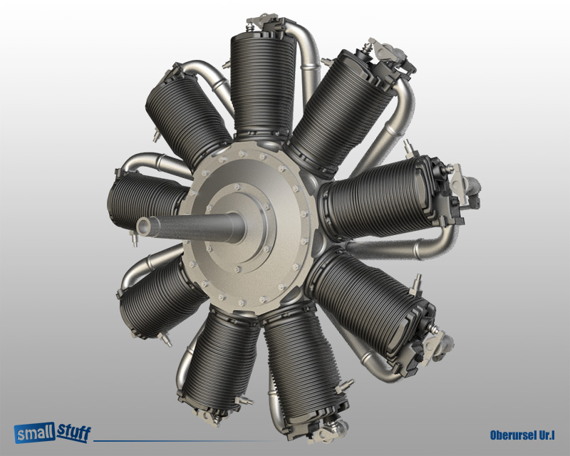 Small Stuff Models: 1/48 WWI Rotary Engines - Work In Progress