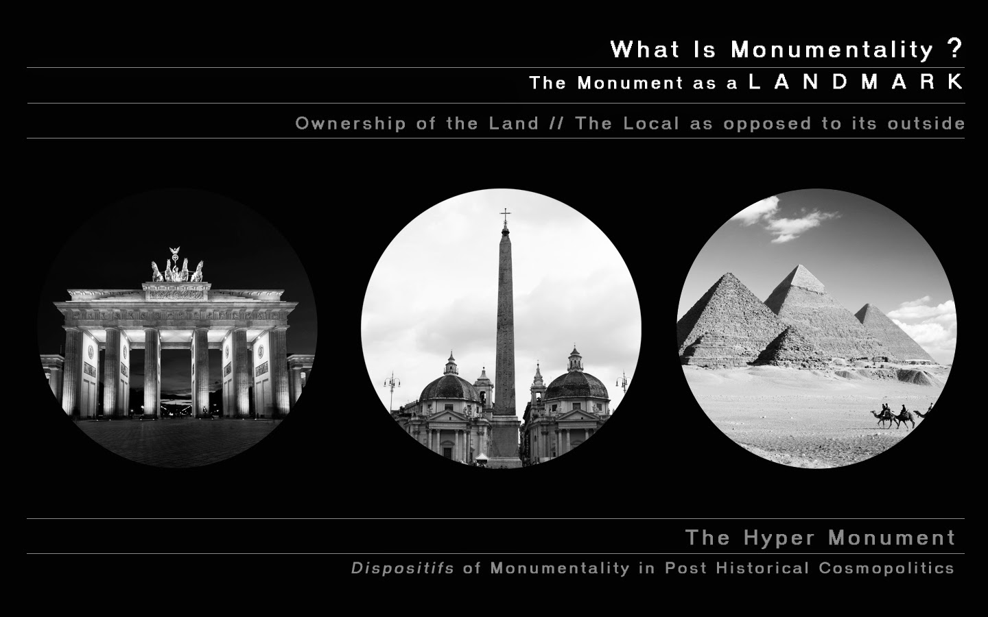 Dispositifs of Monumentality in Posthistorical Cosmopolitics ...