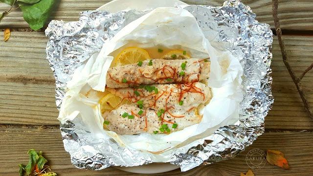 Pescado en papillote con limón - Kitchen & Dimes