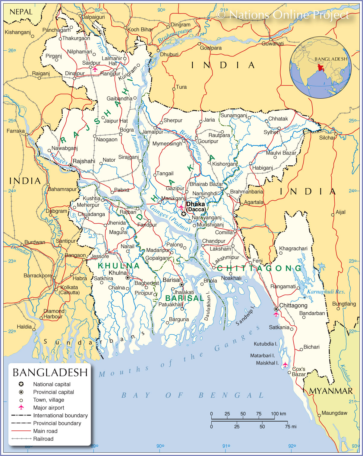 Map of Bangladesh