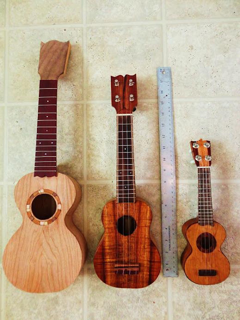 Tiwi Mini Ukuleles: Size Comparison