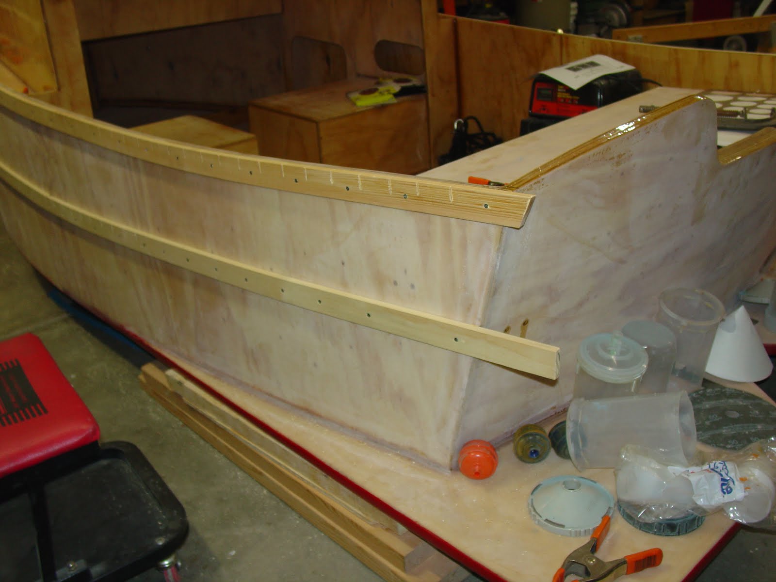 Todd's Mini-Tug Boat Building Journal: Finally Back To Work; Rub Rails ...
