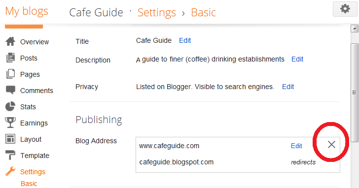 Using a custom domain for something other than your Blogger blog ...