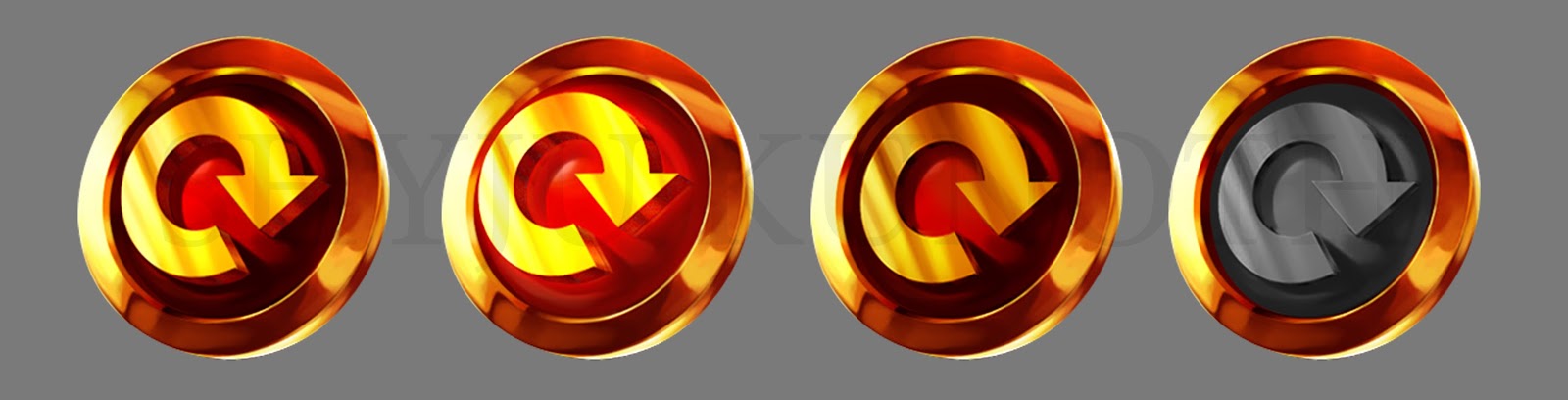 .: Spin Buttons & meter Buttons Creation_Final rendering - Photoshop CC