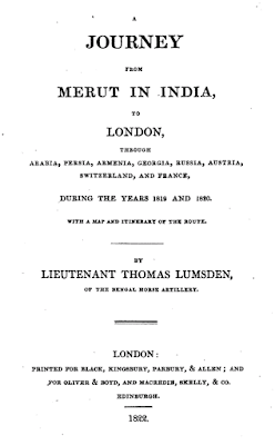 Georgia through Foreign Eyes: Thomas Lumsden - A Journey Merut in India ...