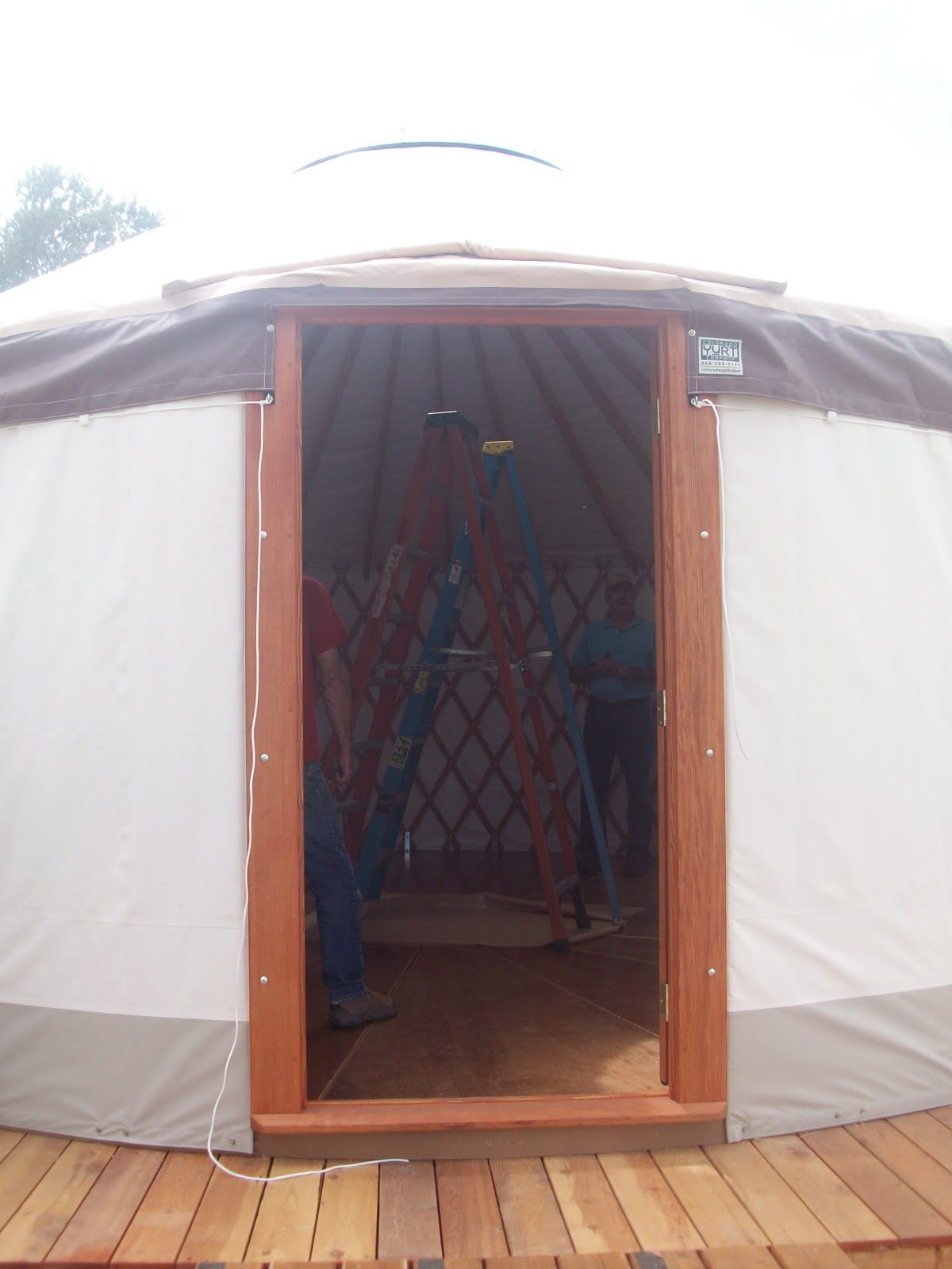 Two Is Better Than One: Building a Yurt and swinging on a rope swing!