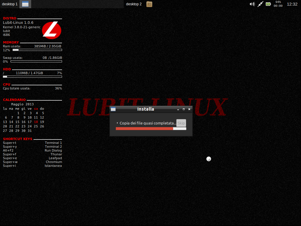 LUBIT LINUX: Installazione di lubit