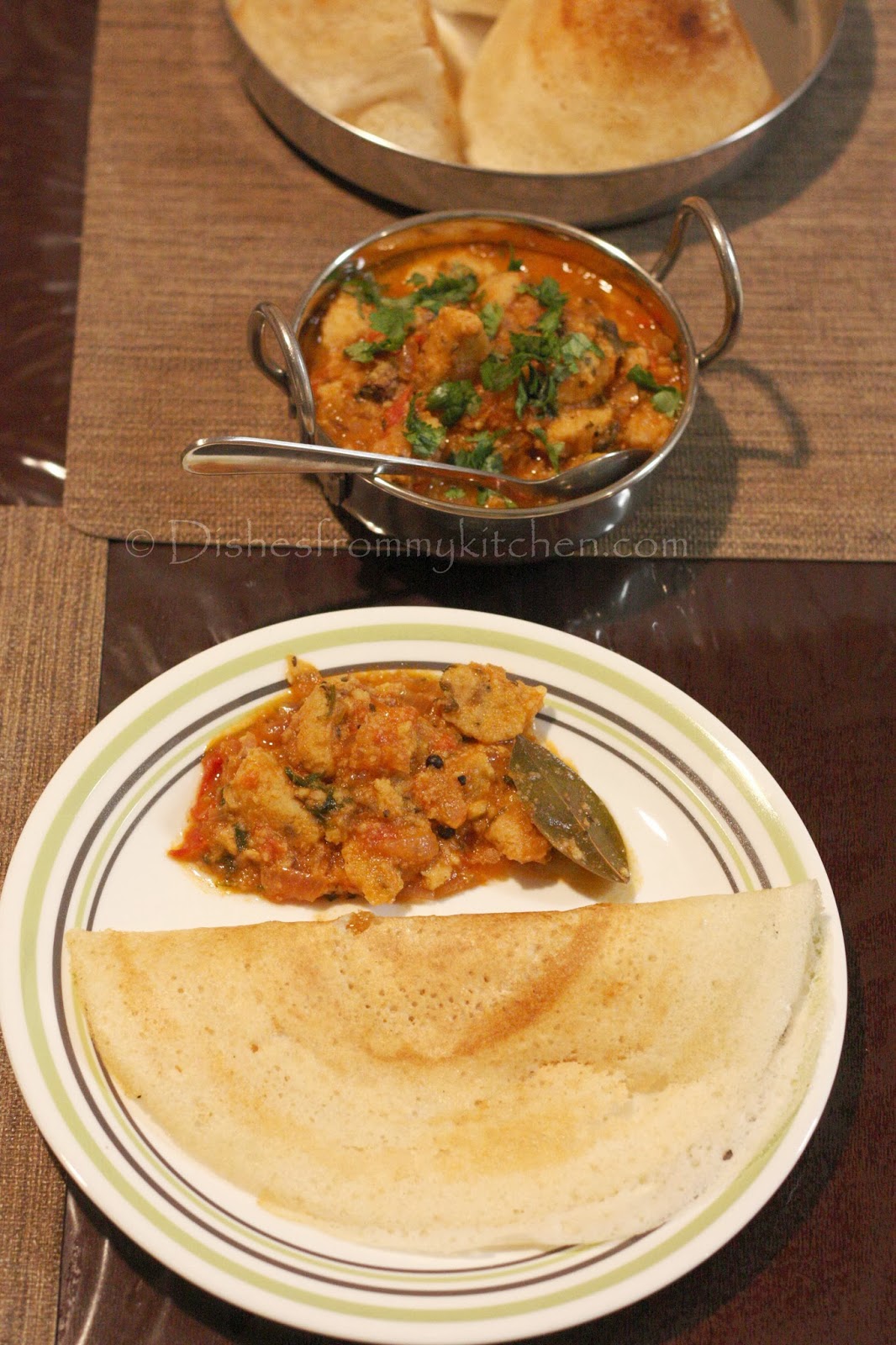 Dishesfrommykitchen: ATUKULU (POHA) DOSA OR APPAM WITH VADA KURMA ...