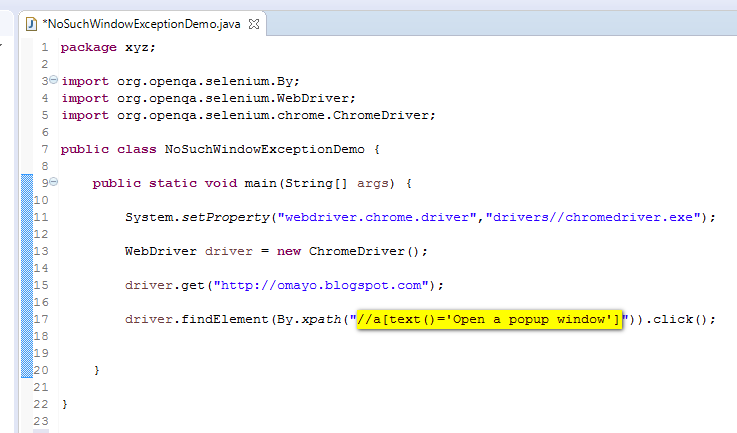 Selenium By Arun Nosuchwindowexception Webdriver Exception