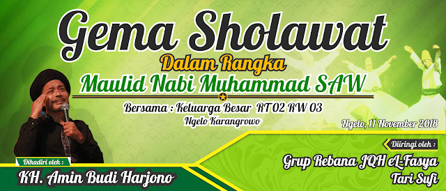 BANNER SHOLAWAT | ALKA DESIGNER