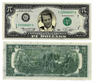 How will you pay a bill of exactly pi dollars? - Stumpers