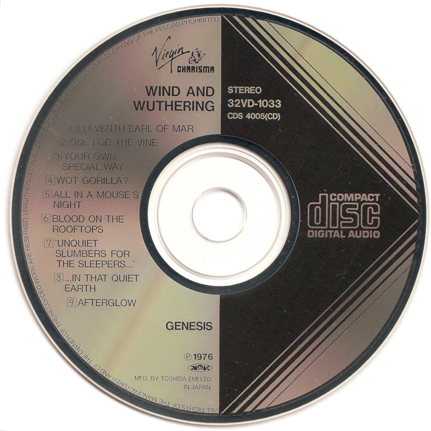 The First Pressing CD Collection: Genesis - Wind and Wuthering