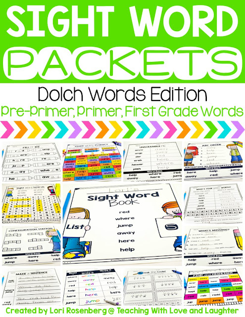 Teaching With Love and Laughter: Sight Word Packets