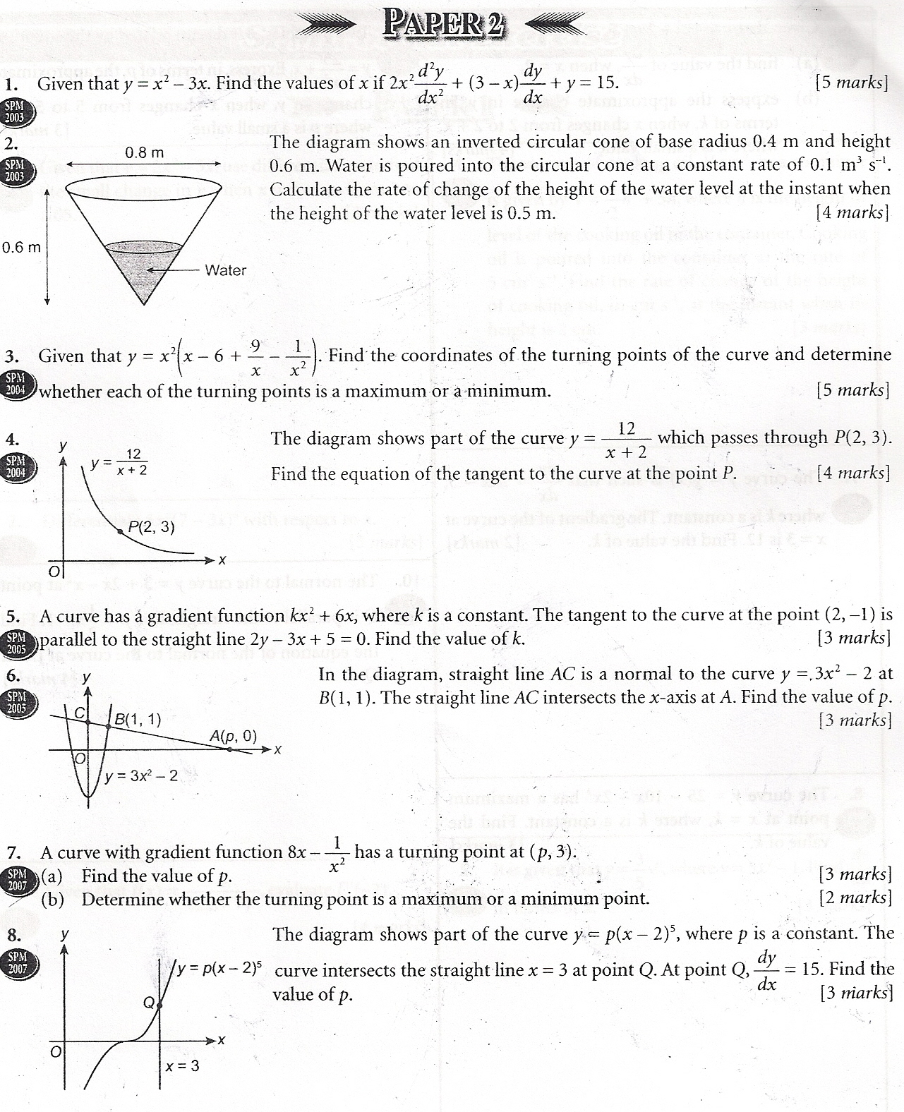 SPM A Maths Questions & Answers (Workings Shown): Chapter 9 ...