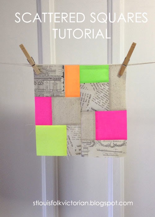 Scattered Squares Block Tutorial