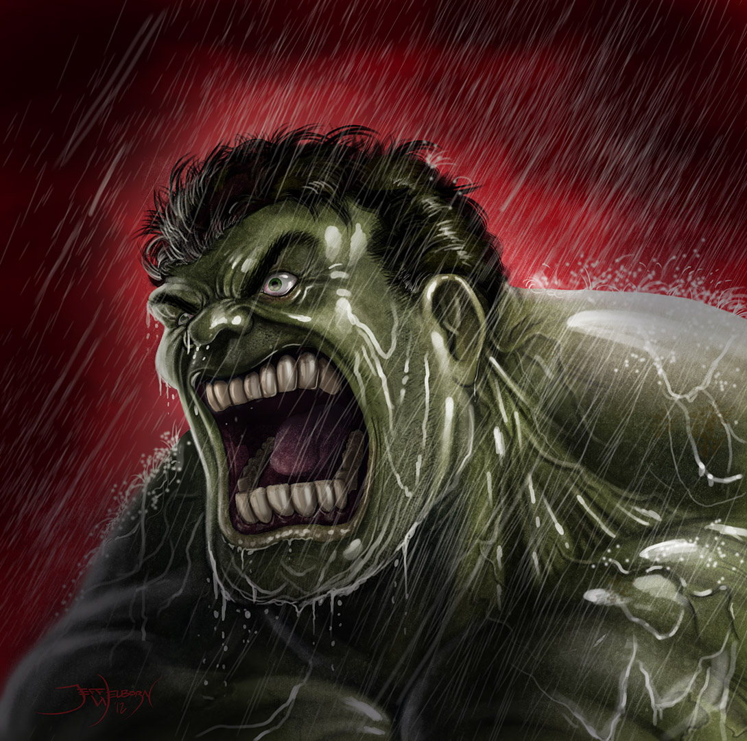 Hulk Angry Face Drawing