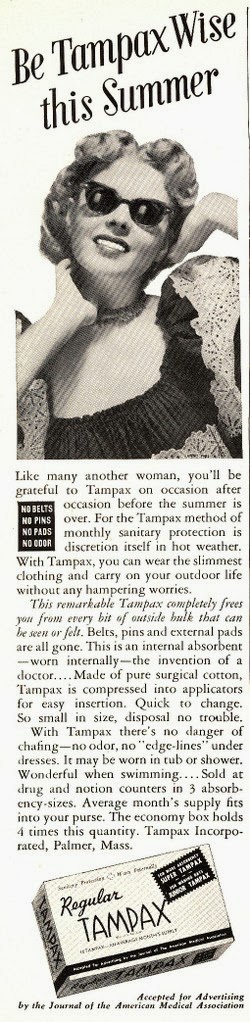 Period Fairy: Throwback Thursday: Vintage Pads and Tampons Ads