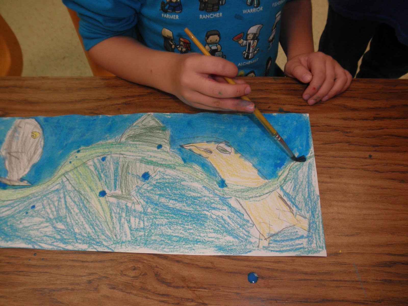Art Is Primary: Kindergarten overlapping shapes