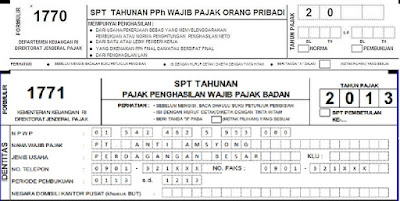 Jenis-jenis Formulir SPT Tahunan dan Peruntukkannya Sesuai PER DJP ...