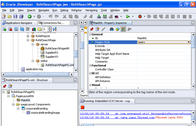 Oracle Applications Blog Query Bean In Oafhow To Create Query Bean Search Page In Oaf
