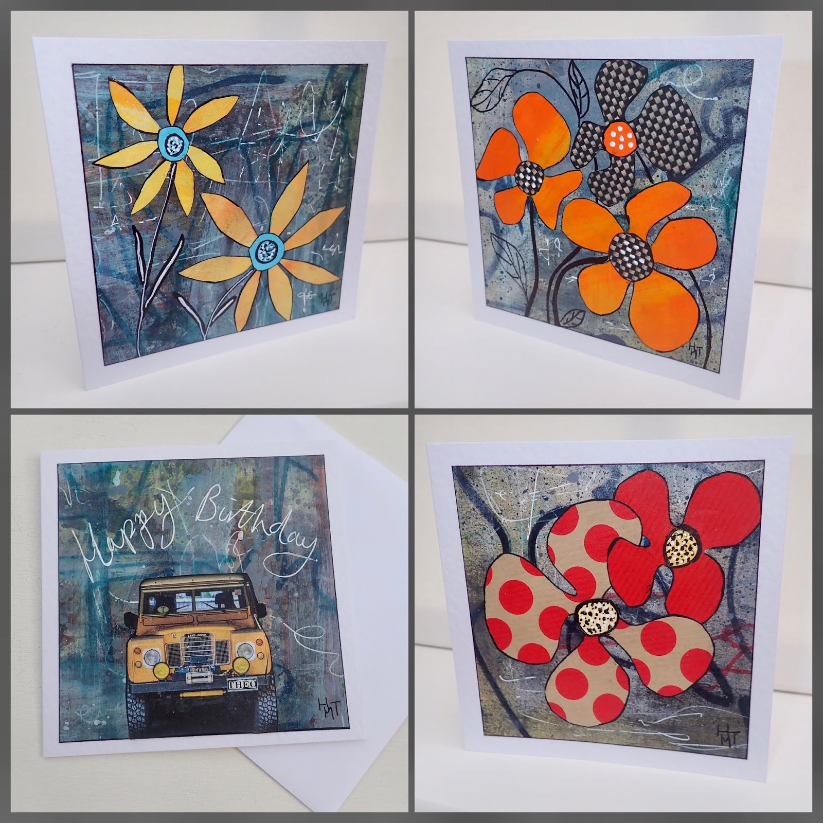 HMT Mixed Media Artist: MORE CARDS WITH GRAFFITI BACKGROUNDS!