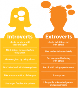 Introvert Vs Extrovert Infographic