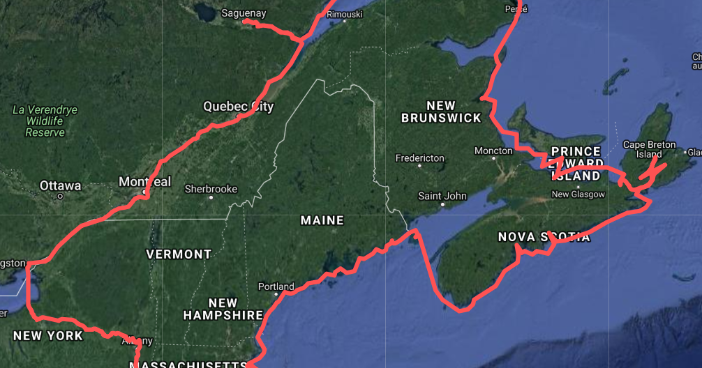 Ramble On - Down East Circle Route - 2019: Trip Map & Schedule