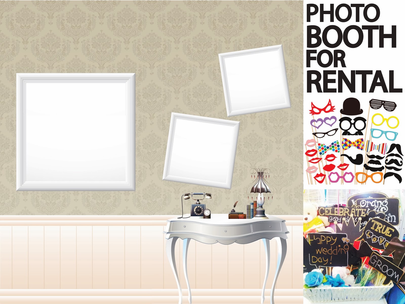 One Clown: Photo Booth + props only RM 400.00.. Come and get it..!!