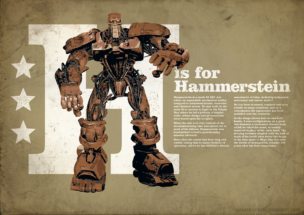 Torva Tenebris: The Giant Robo Alphabot, part one