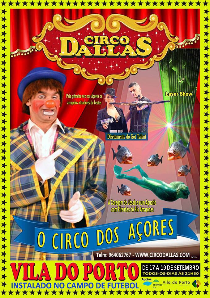 Santa Maria: Circo Dallas em Santa Maria de 17 a 19 de Setembro.