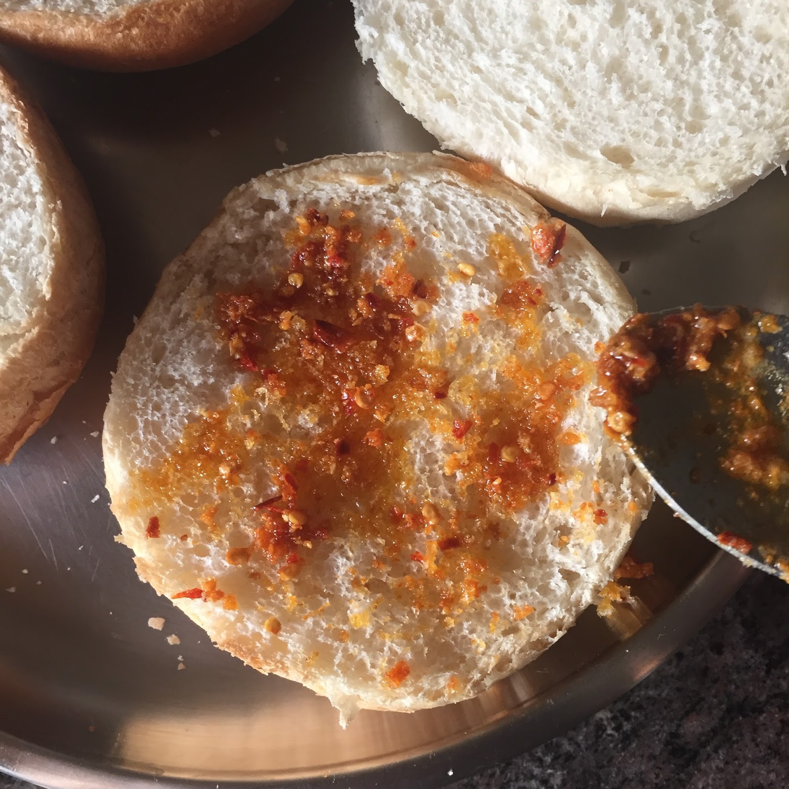 MASTERCHEFMOM: Schezwan Manchurian Burger | How to make Schezwan ...