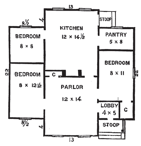 19th Century Historical Tidbits: 1884 House Plans Part 2