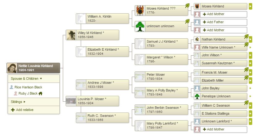 JoLynn's DNA Pages: Mom's Family Tree