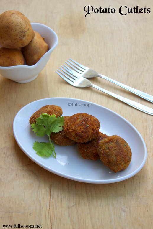 Aloo Tikki | Potato Cutlets ~ Full Scoops - A food blog with easy ...