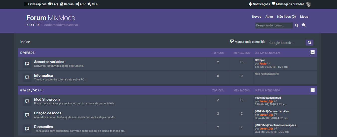 Fórum MixMods: Próximo fim de semana - MixMods - Mods para GTA SA e outros
