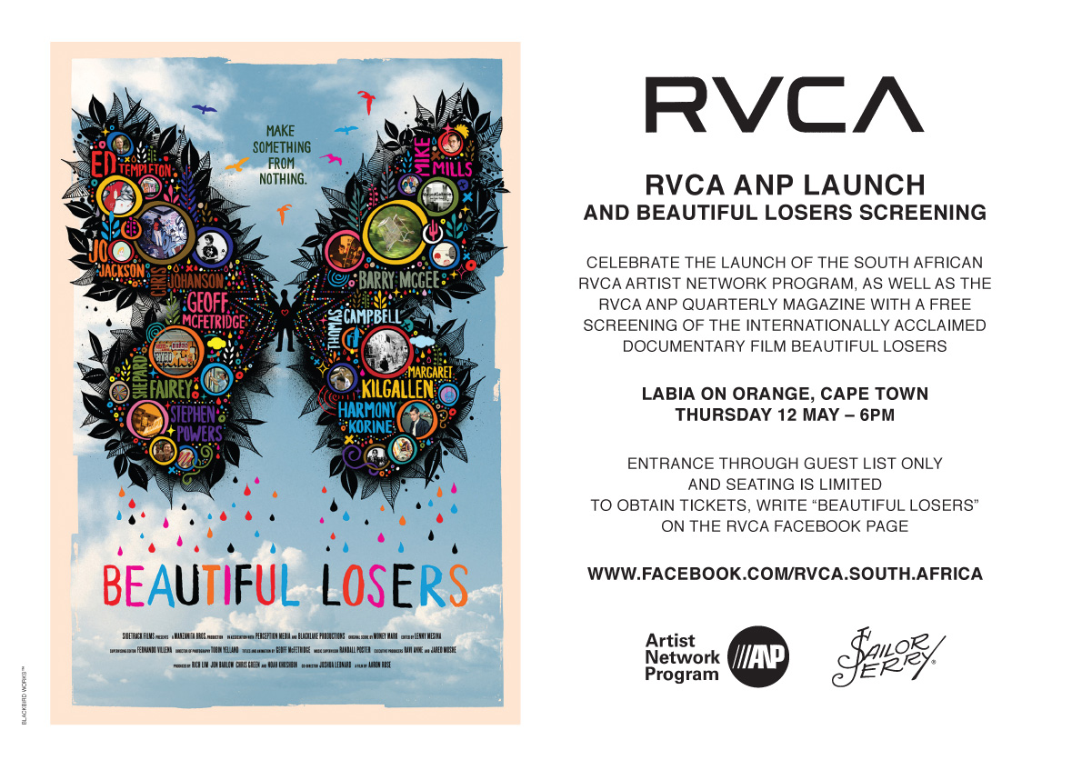 Captain Kais World: RVCA Artist Network Program - South African Launch