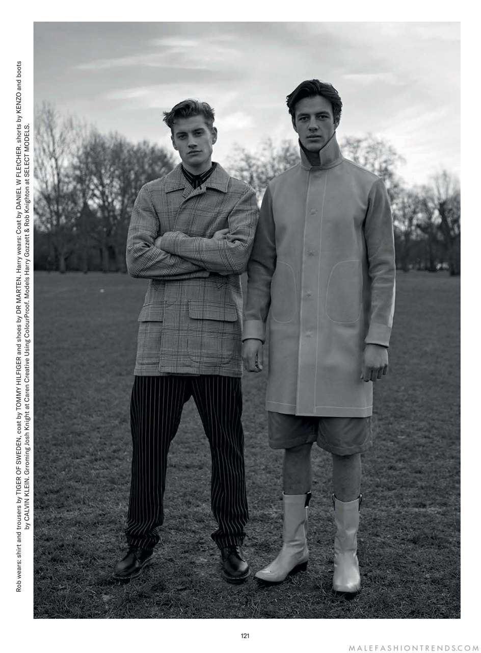 Harry Gozzett y Rob Knighton para Gay Times Magazine por George Naylor