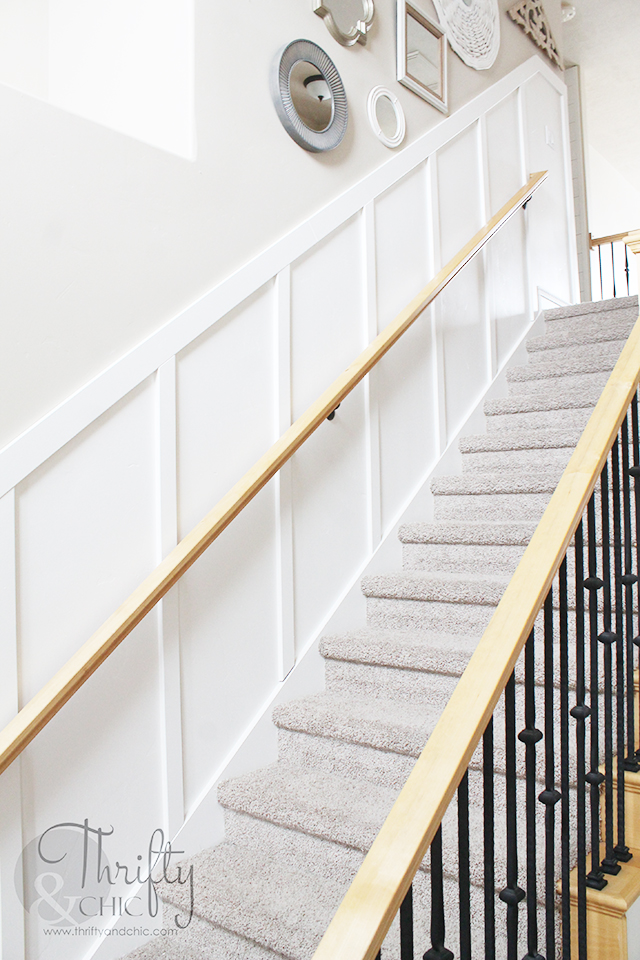 DIY Board and Batten Staircase Makeover