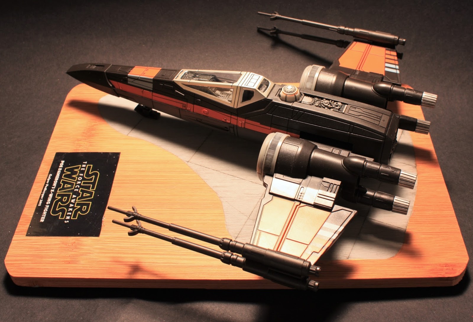 Black X-Wing from the upcoming STAR WARS- THE FORCE AWAKENS MOVIE