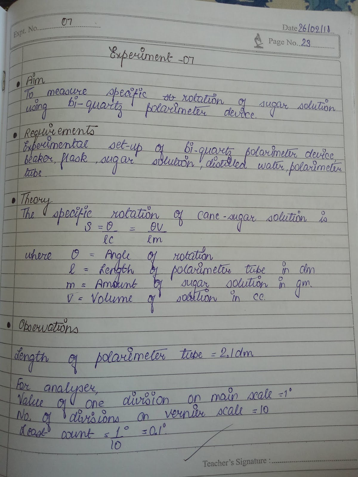 Polarimeter Experiment